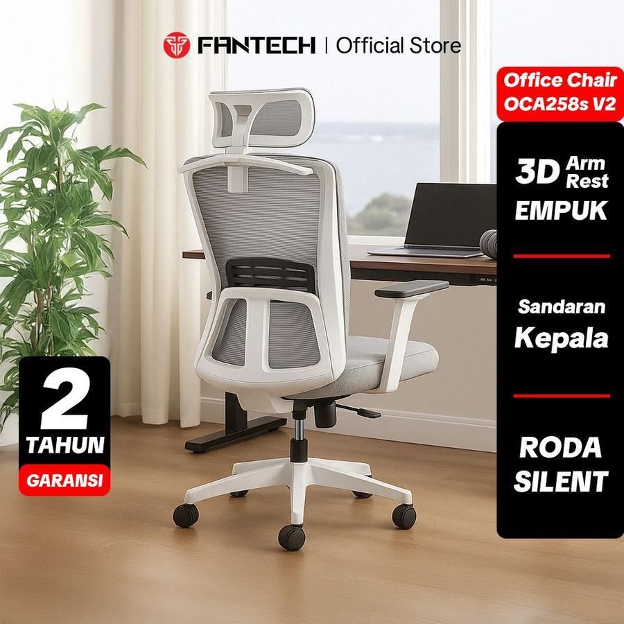 Jual Fantech Kursi Kantor OCA258S V2 Premium Office Chair ARM REST 3D ...