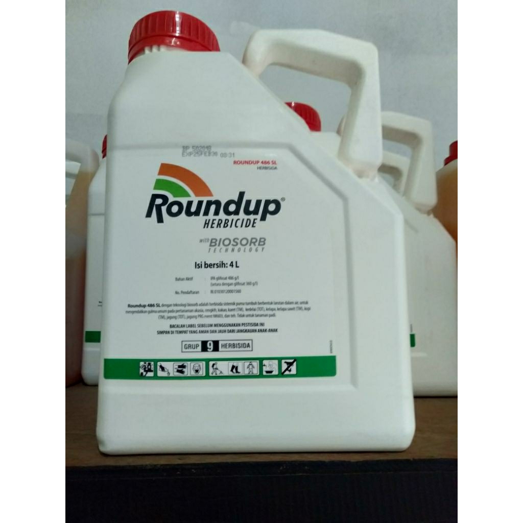 Jual Herbisida Roundup 486 SL ( 4 Liter ) Racun Rumput Tuntas Sampai ke ...