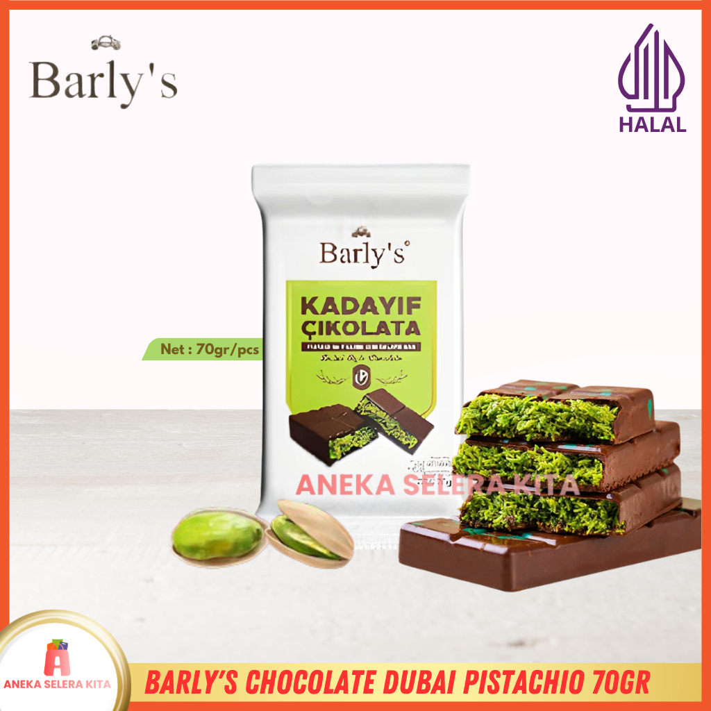 Jual Barly's Kadayif Cikolata Chocolate Dubai Pistachio - Halal 70gr ...
