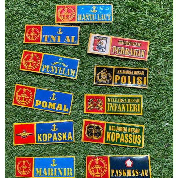 Jual Stiker Plat Motor TNI Polri | Sticker Plat Nomor Motor | Shopee ...