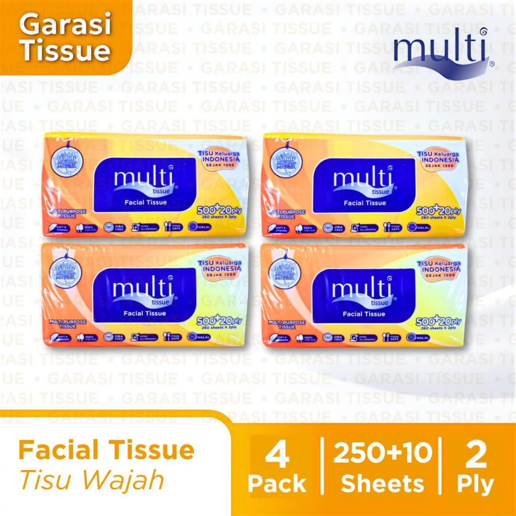 Jual 4 Pcs Tissue Multi 260 Sheets x 2 Ply MP-01NEW | Shopee Indonesia
