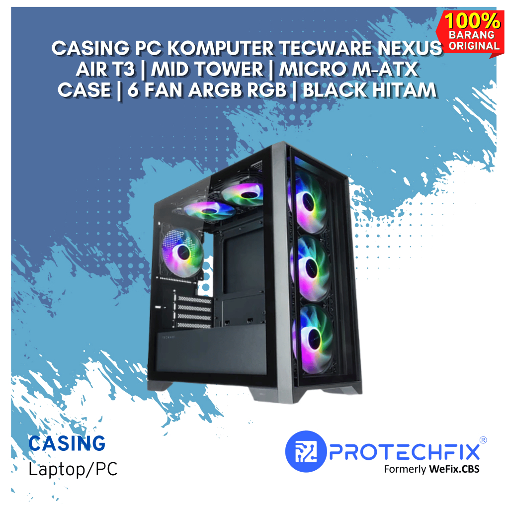 Jual Casing PC Komputer Tecware Nexus AIR T3 | Mid Tower | Micro M-ATX ...