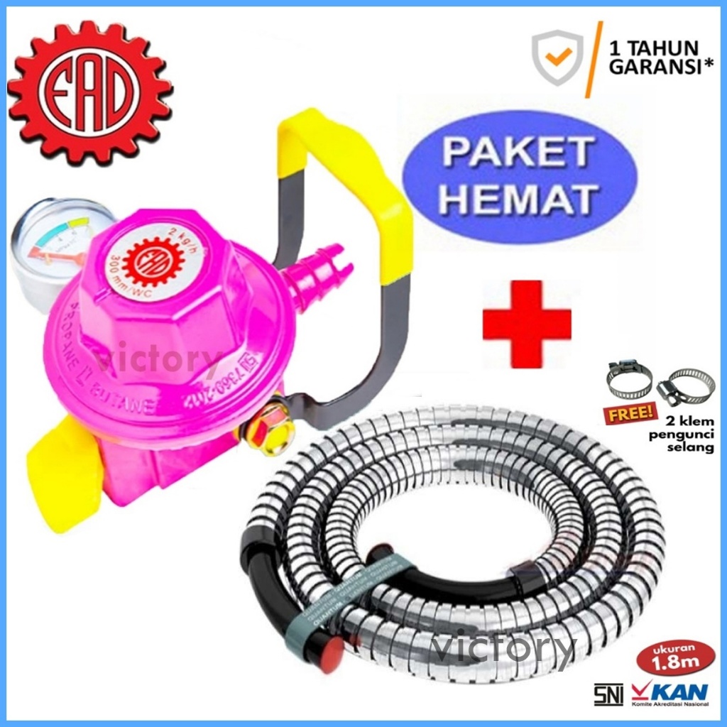 Jual Super Safe Regulator Gas FAD Double Safety Lock Pengunci Ganda ...