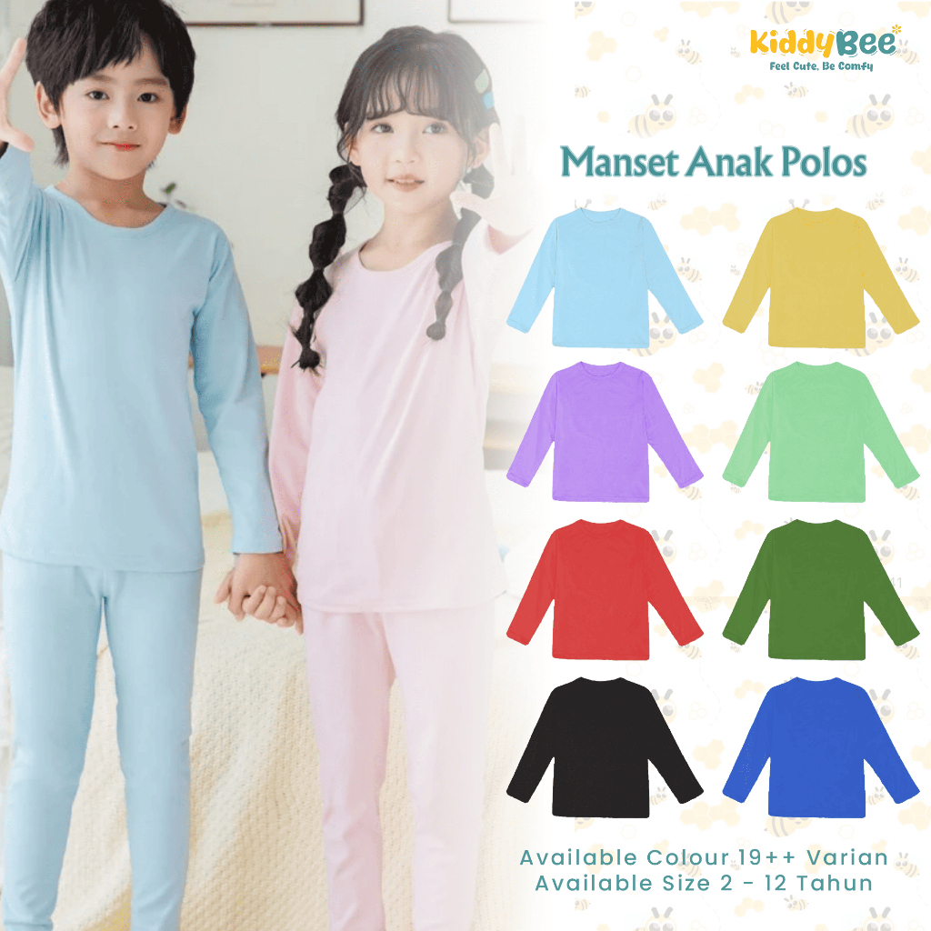 Jual Manset Baju Anak Perempuan Usia 2 - 15 Tahun Spandek Premium ...