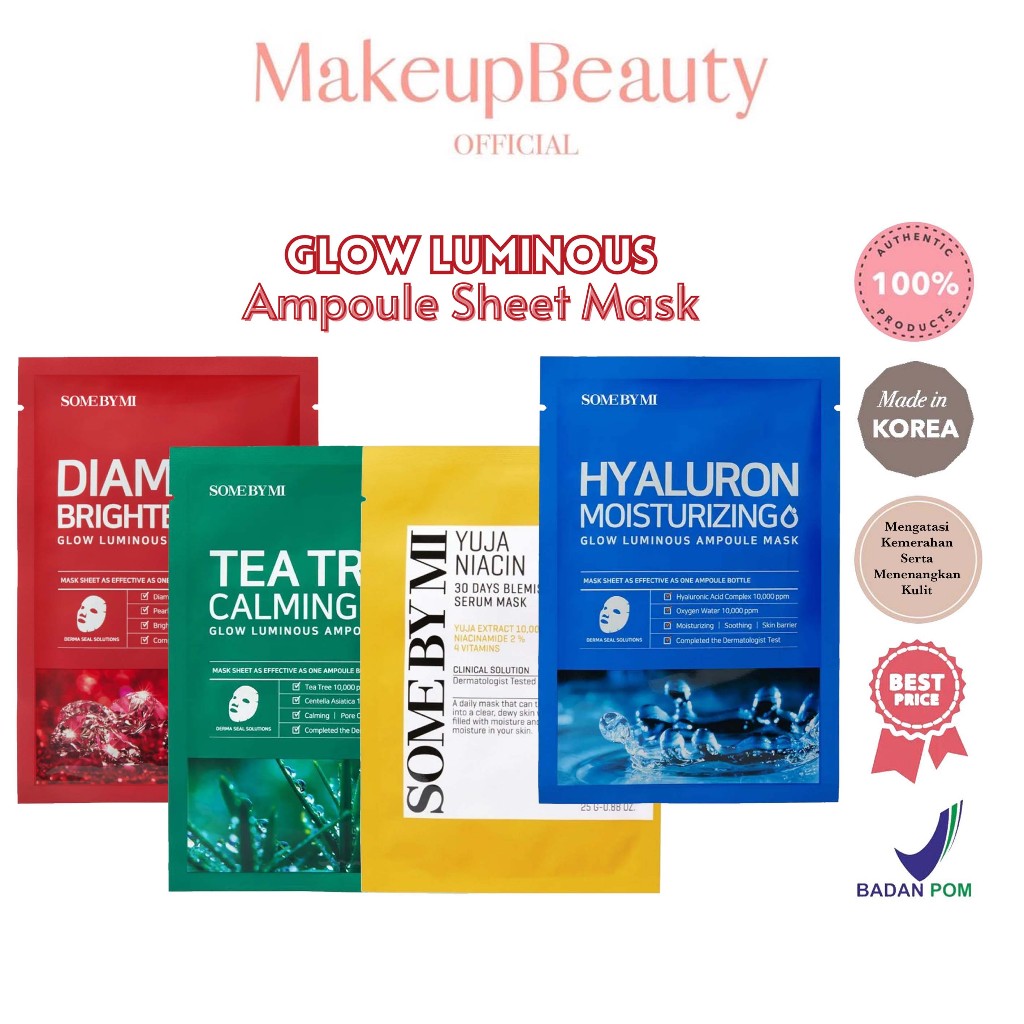 Jual SOMEBYMI Glow Luminous Ampoule Mask 25g (1EA) / Yuja Niacin ...