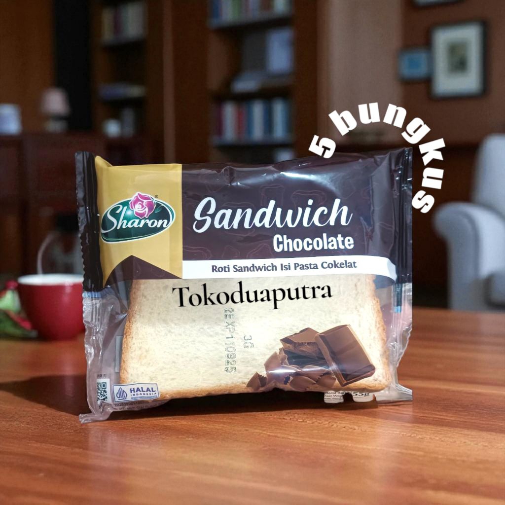 Jual Sharon Roti Sandwich Coklat 55 Gr X 5 bungkus / Roti Sandwich ...