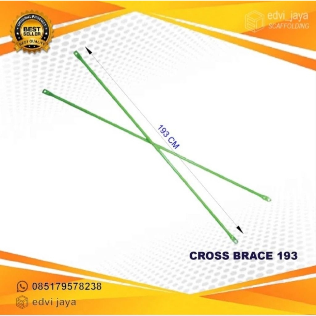 Jual Cross Brace 190 Cm, Silang, Scaffolding, Steger, Perancah, Untuk ...