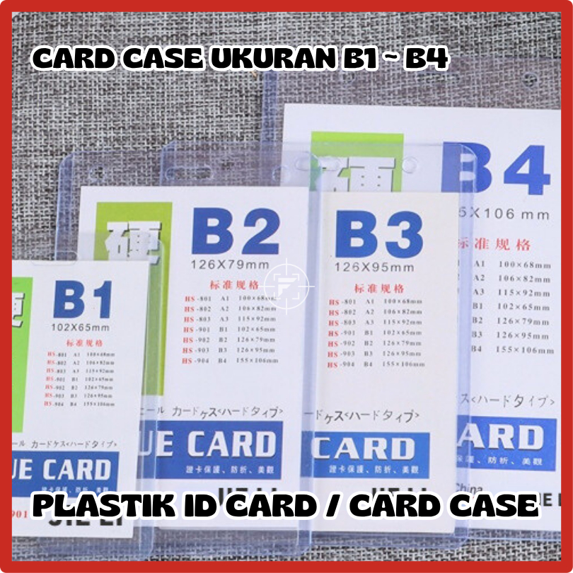 Jual PLASTIK NAME TAG / CARD CASE ID CARD / ID CARD CASE B1 B2 B3 B4 A1 ...