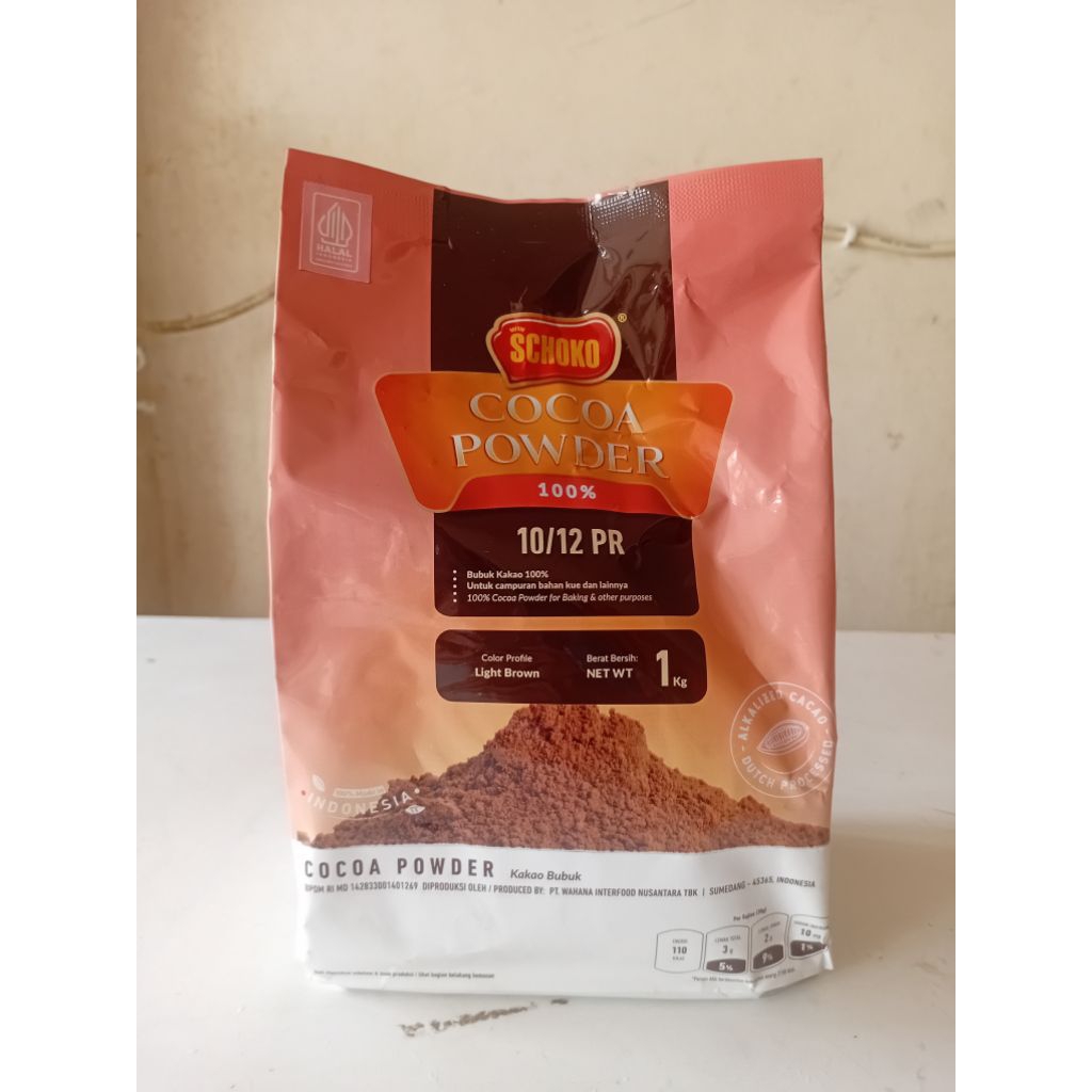 Jual SCHOKO Cocoa Powder 100% 10/12 PR 1 Kg | Shopee Indonesia