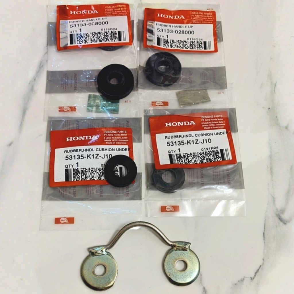 Jual Paket Set Karet Peredam getaran PCX 160 & Ring ganjal untuk Stang ...
