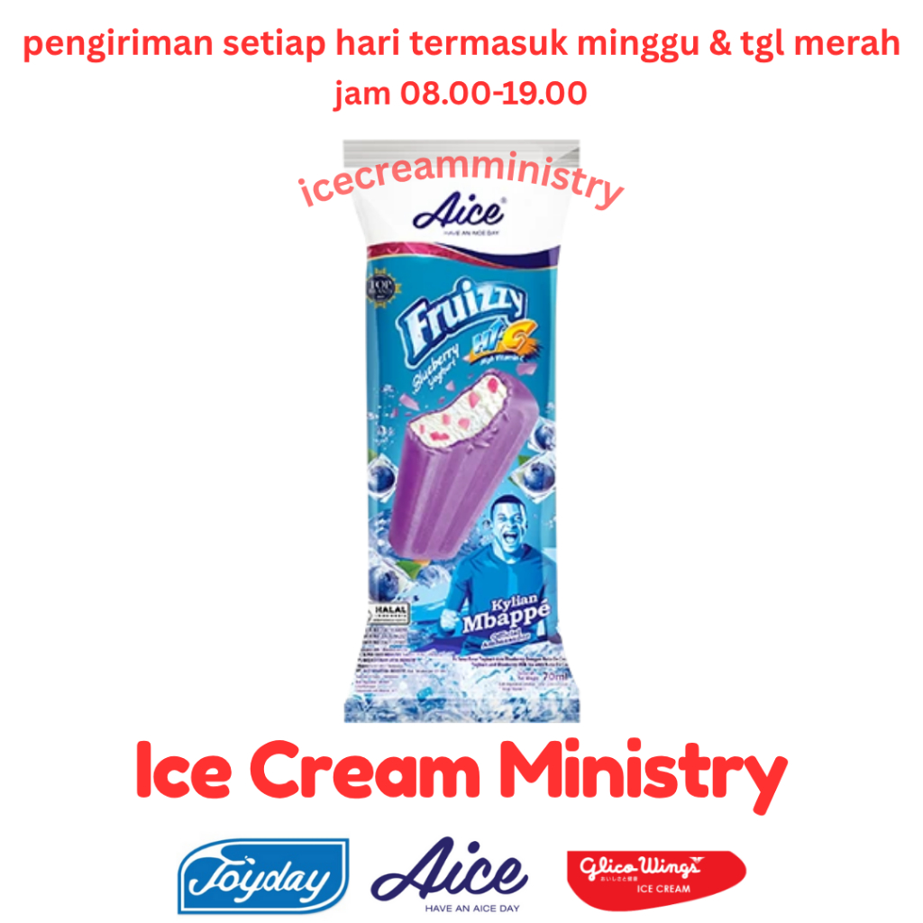 Jual Aice Fruizzy Blueberry Yoghurt 1 Dus isi 40 | Shopee Indonesia