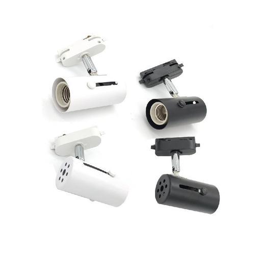 Jual Kap Lampu Track Rell Fitting E27 Spot Light Sorot Spotlight putih ...