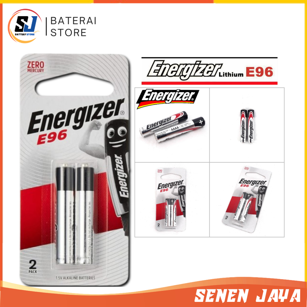 Jual Baterai AAAA Energizer Isi 2 PCS Batre Energizer E96 A4 ORIGINAL ...