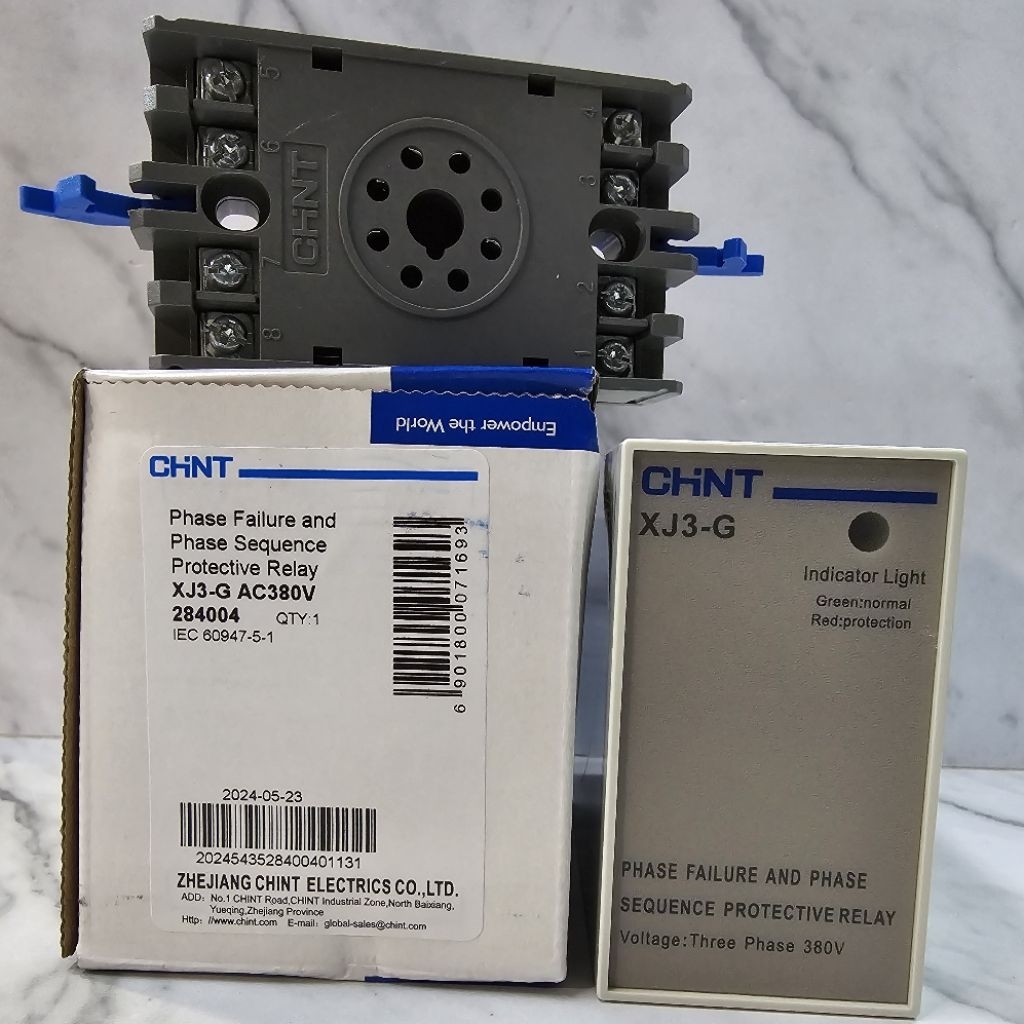 Jual XJ3G PFR PHASE FAILURE RELAY CHINT XJ-3G PROTECTIVE RELAY | Shopee ...