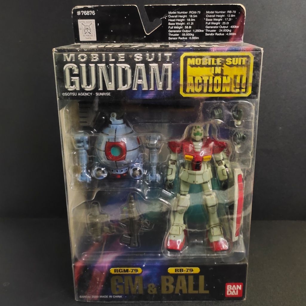 Jual MSIA / Mobile Suit In Action Gundam Mobile Suit GM 1 & Ball Bandai ...