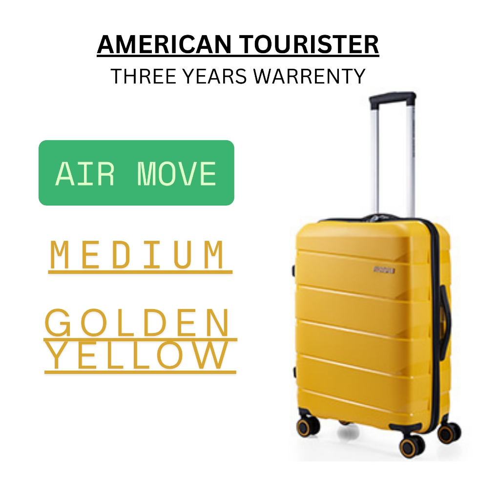 Jual American Tourister Koper Hardcase Air Move Medium 24 inch - Golden ...
