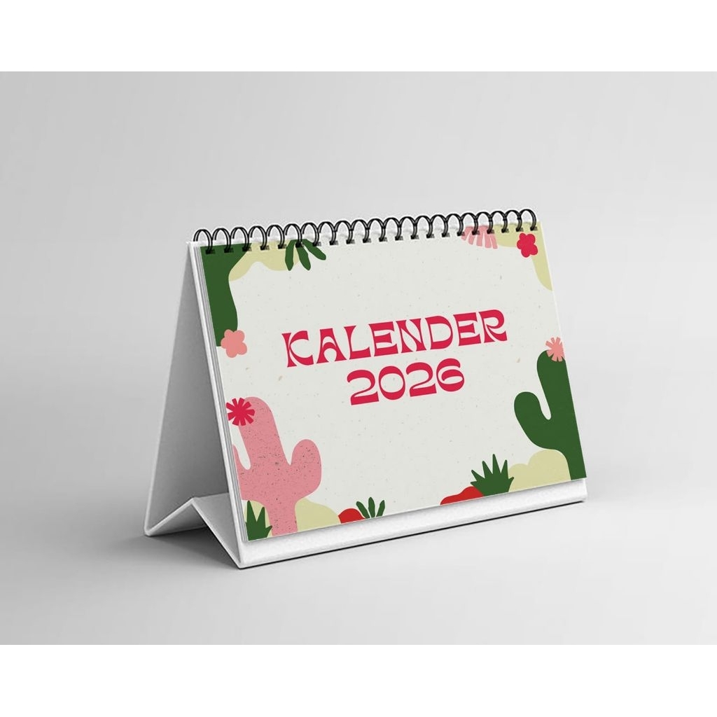 Jual KALENDER LANDSCAPE 2026 / KALENDER MEJA A6 / KALENDER DUDUK ...