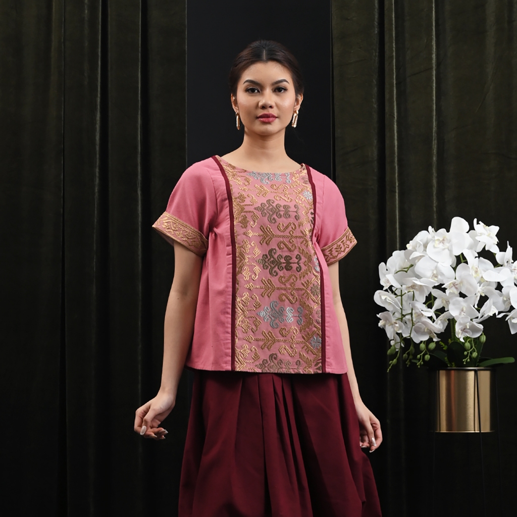 Jual NONA RARA - Libra Suksma T4418, Baju kerja batik blouse wanita ...