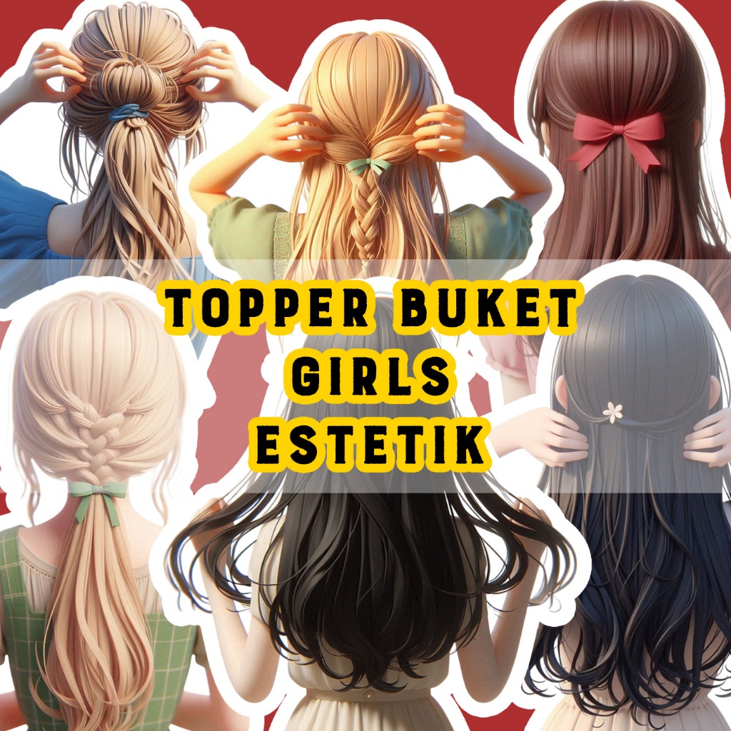 Jual TOPPER ESTETIK GIRLS UNTUK BUKET ATAU KUE ISI 10 | Shopee Indonesia