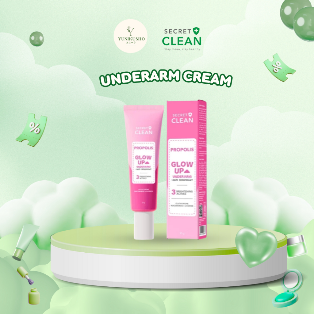 Jual SECRET CLEAN Propolis Glow Up Underarm Brightening Cream | Shopee ...