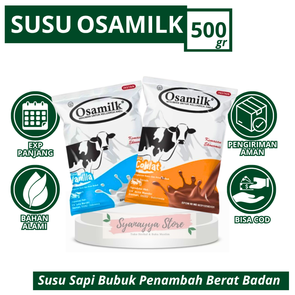 Jual Osamilk - Susu Sapi Bubuk Penambah Berat Badan Original isi 500 gr ...