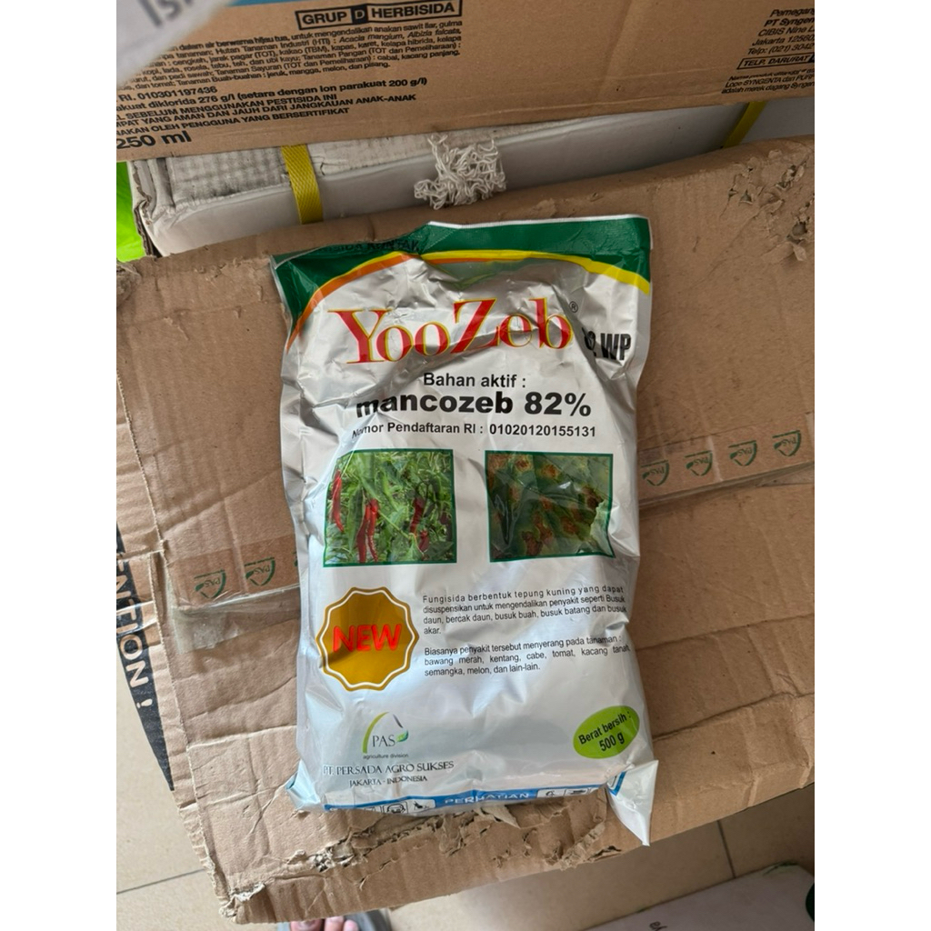 Jual Fungisida YOOZEB Kuning 82 WP 500gram Mankozeb Plus | Shopee Indonesia