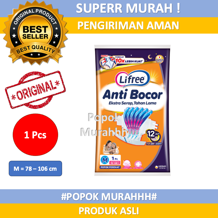Jual Lifree Popok Perekat Dewasa / Popok Dewasa Perekat Ukuran M/L/XL ...