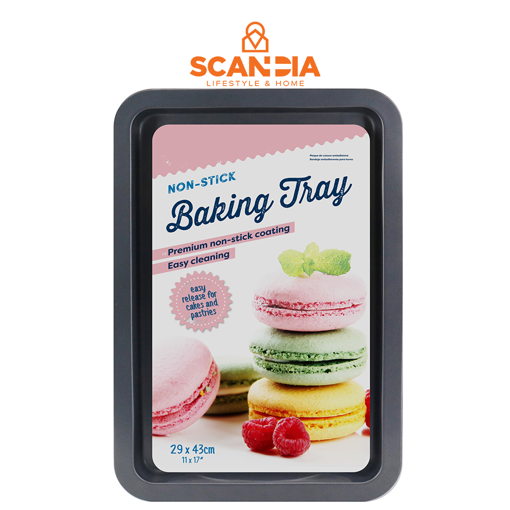Jual SCANDIA Nampan Kue Cookie Baking Tray Lge 43x29cm Dark Grey (KC0431) | Shopee Indonesia