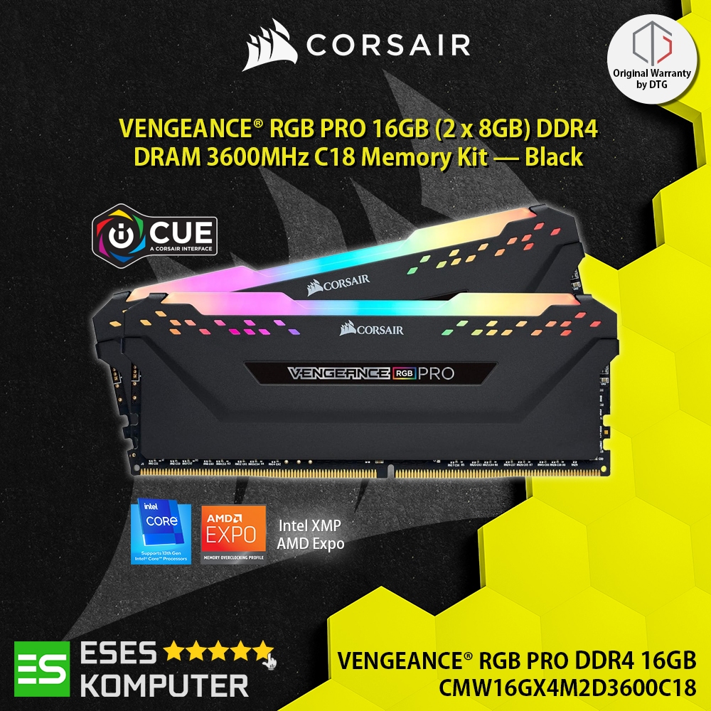 Jual RAM Corsair Vengeance RGB PRO DDR4 16GB (2X8GB) 3600MHz CL18 ...
