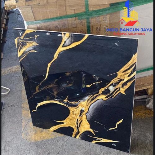 Jual Granit lantai Hitam Motip Marmer Gold KW Local 60x60 Cannisa black ...