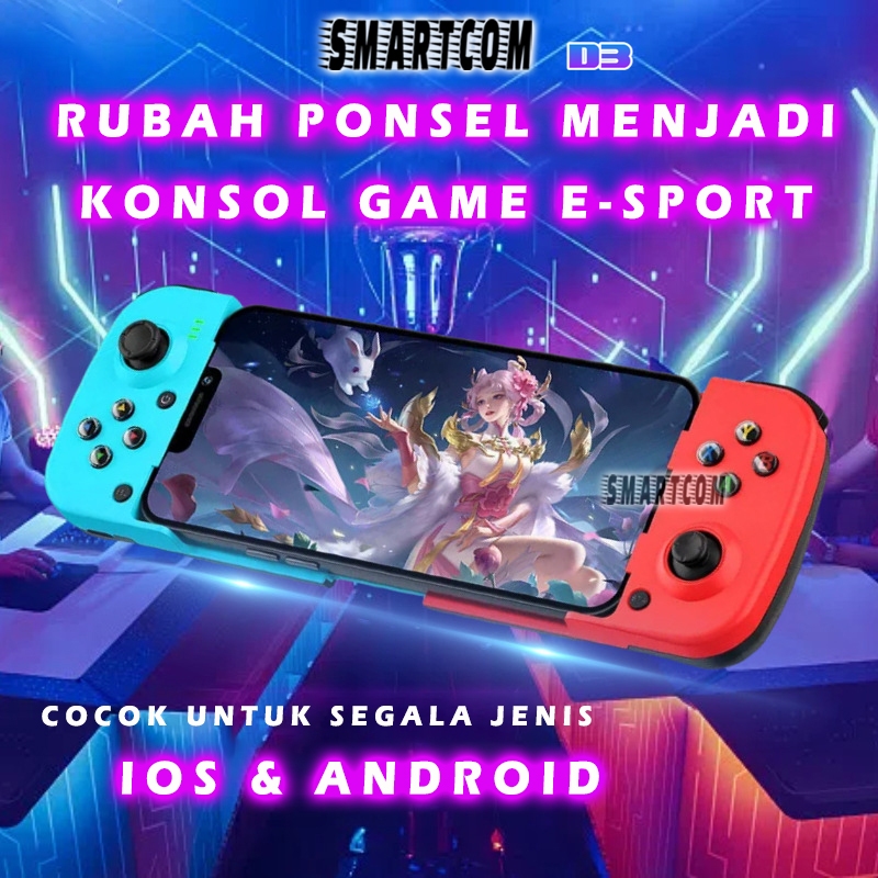 Jual SMARTCOM Mobile Gamepad D3 Controller Game Joystick Bluetooth ...
