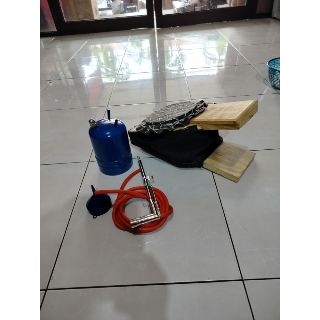 Jual Pompa Alat Lebur Emas Manual atau Pompa Pijar api Kaki Lebur Bakar ...