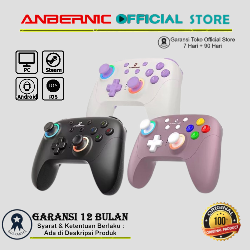 Jual ANBERNIC RG P01 Gamepad Multi-Platform Controller Wireless Hall ...