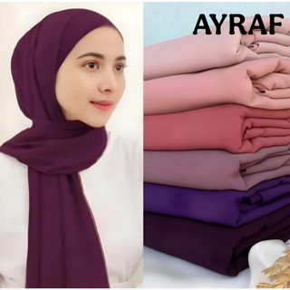 Jual Pashmina Ceruty Babydoll Premium HAFSA Hijab 180x75 Hijab Polos Flowy | Shopee Indonesia