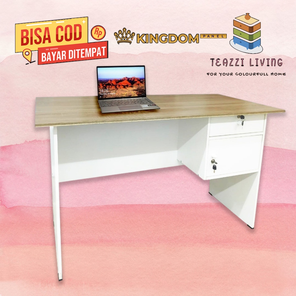 Jual [BISA COD READY] KINGDOM PANEL MEJA KANTOR / MEJA KAYU / MEJA KIOS ...