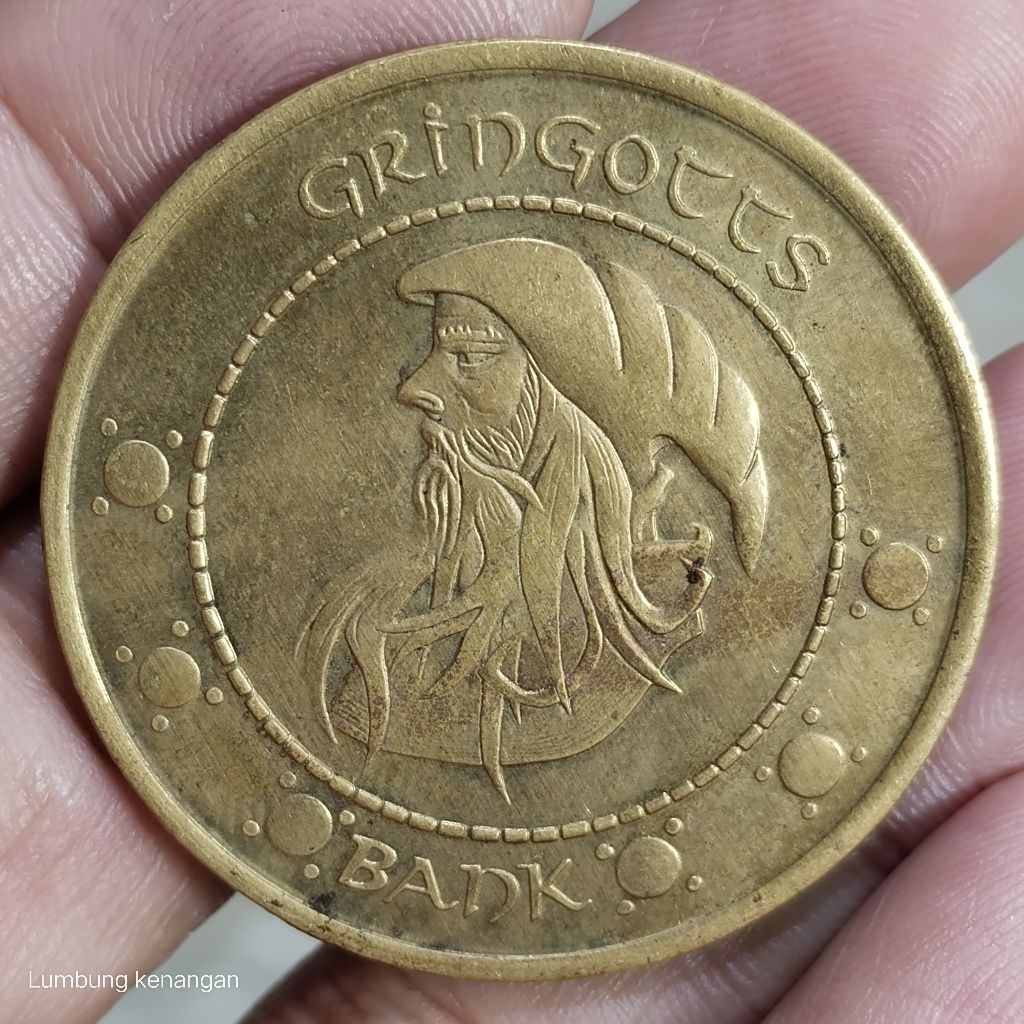 Jual Token/Koin Souvenir 1 Unum Galleon Gringotts Bank HarryPotter ...