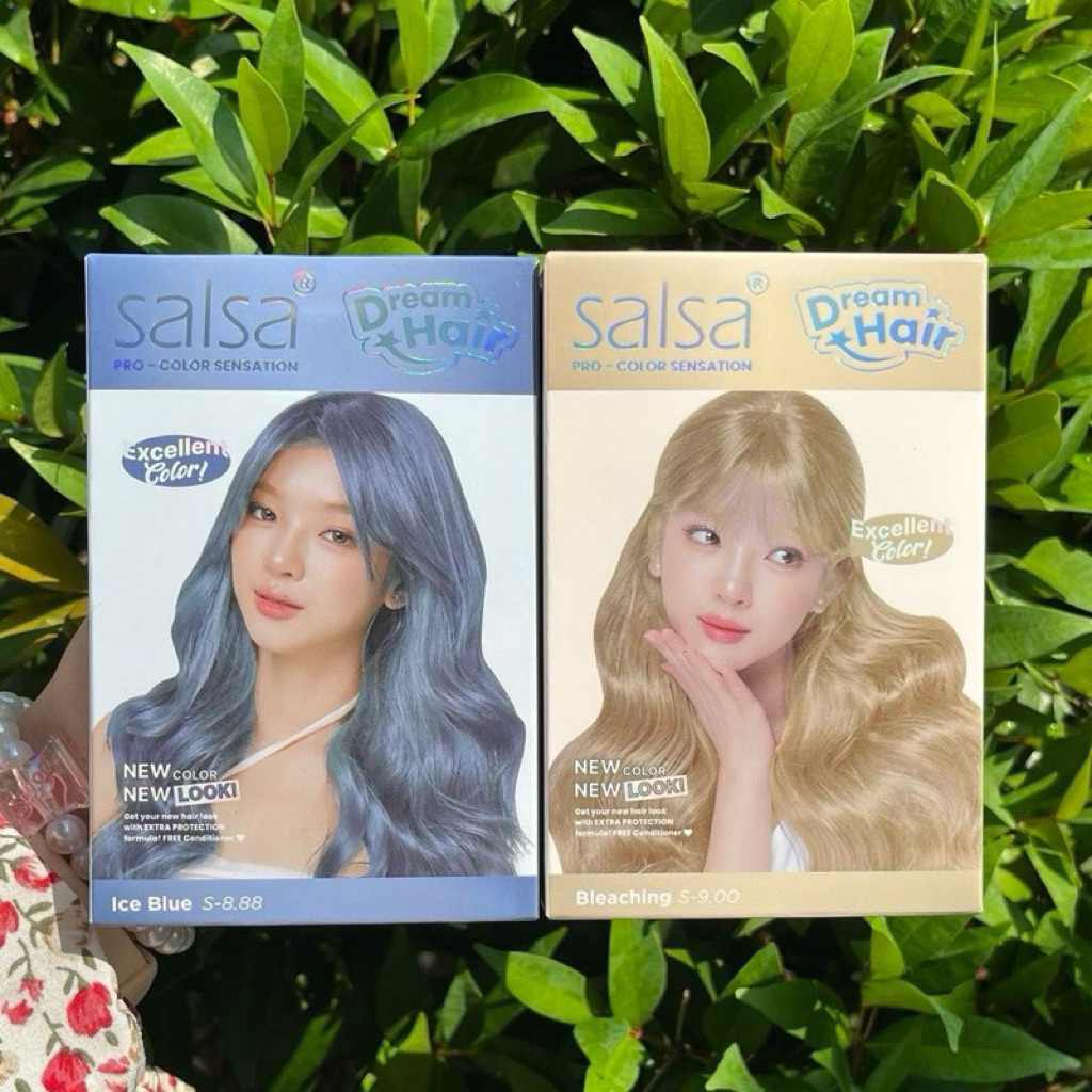 Jual PAKET SALSA Cat Rambut Ice Blue + Bleaching - Cat Rambut Permanen ...