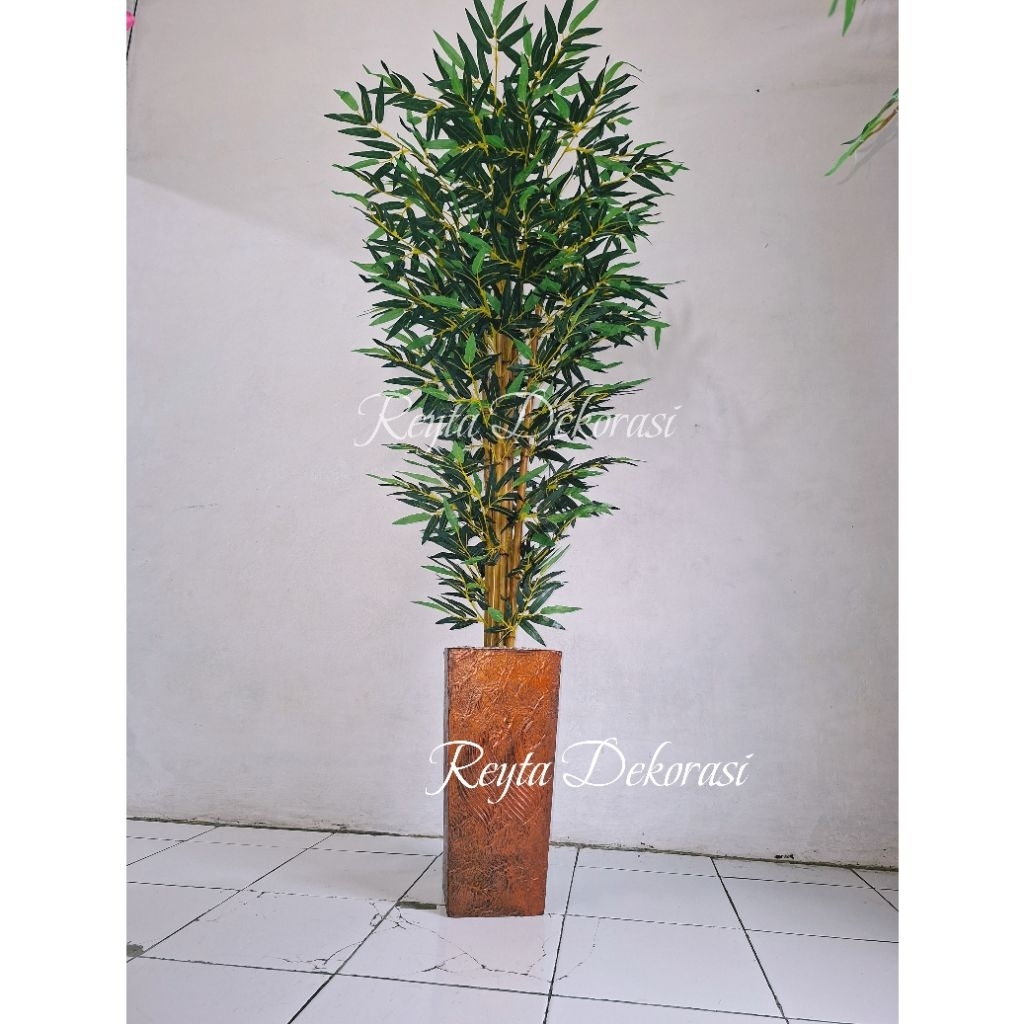 Jual Pohon bambu 170cm / Daun Bambu Import/bunga Hias Plastik/Artficial ...