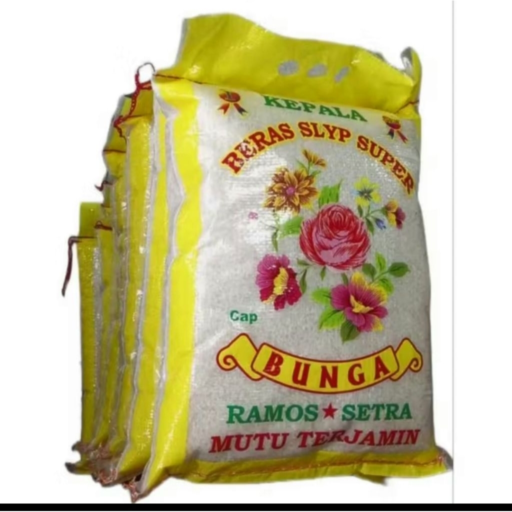 Jual Beras Selep Cap BUNGA 5Kg | Shopee Indonesia