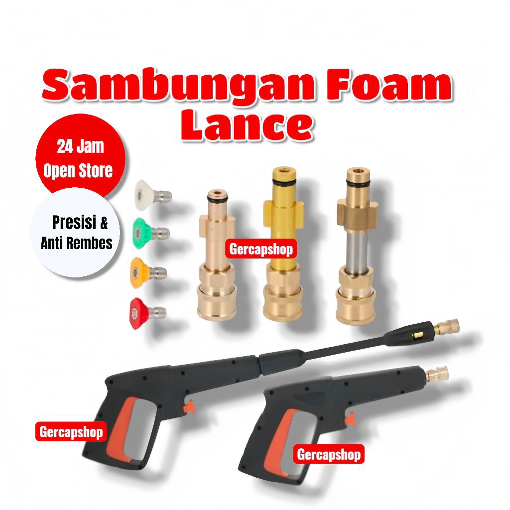 Jual Adaptor Foam Lance Pro quip - Zper - H&L - Ryu - Tanzu - Multipro ...