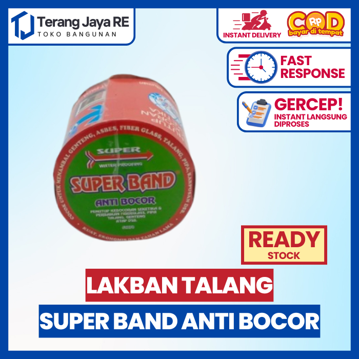 Jual Lakban Talang Anti Bocor Super Band 1m - Lem / Isolasi Seng Atap ...