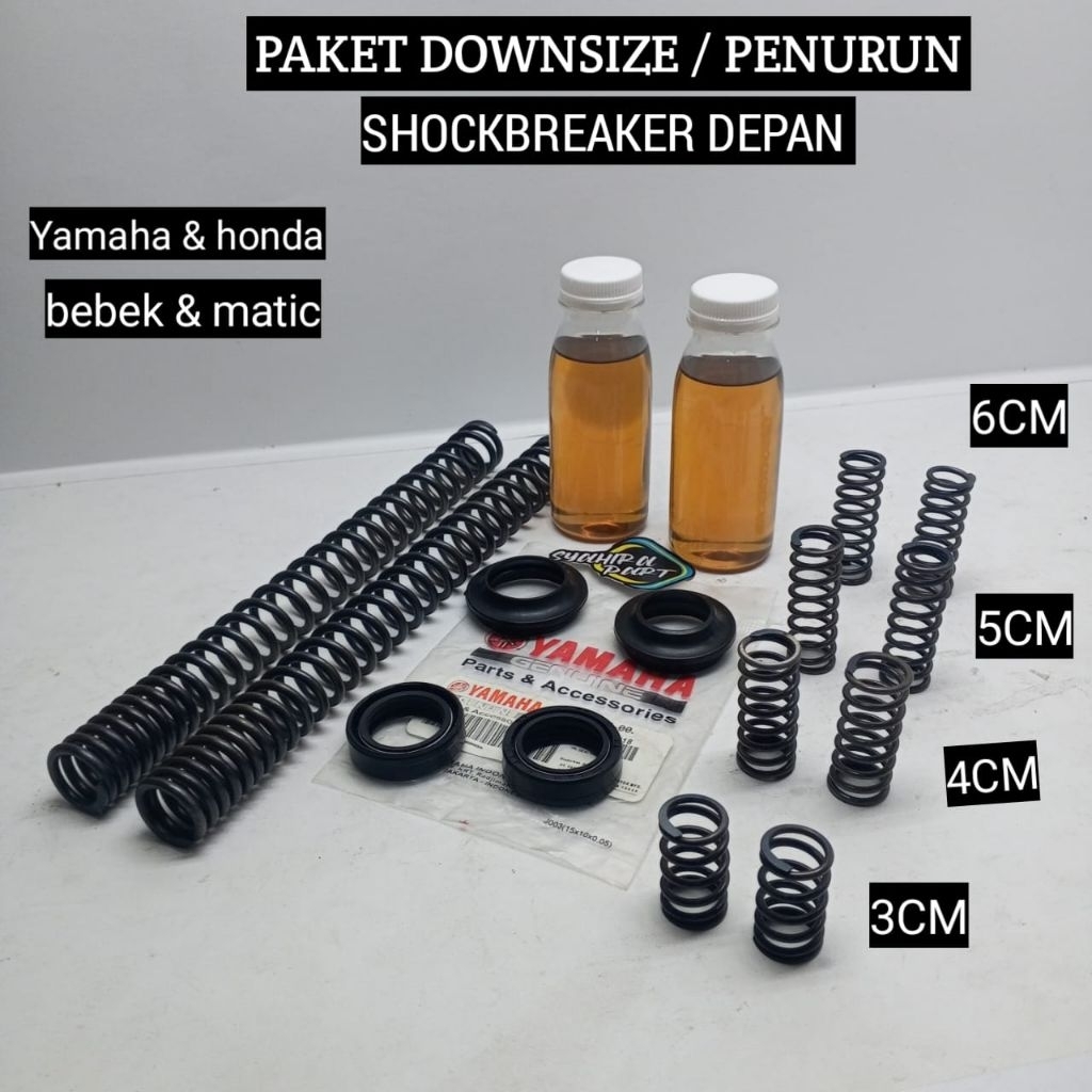 Jual PAKET PENURUN SHOCKBREAKER DEPAN / DOWNSIZE YAMAHA DAN HONDA BEBEK ...