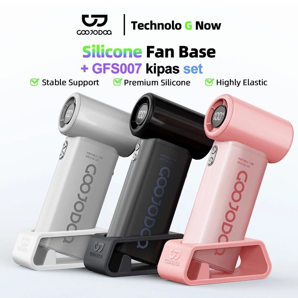 Jual GOO FLO GFS007 Fans Mini Kipas + Dasar Set Strong Portable Wind 100 Gear Wind Speed Kipas ...