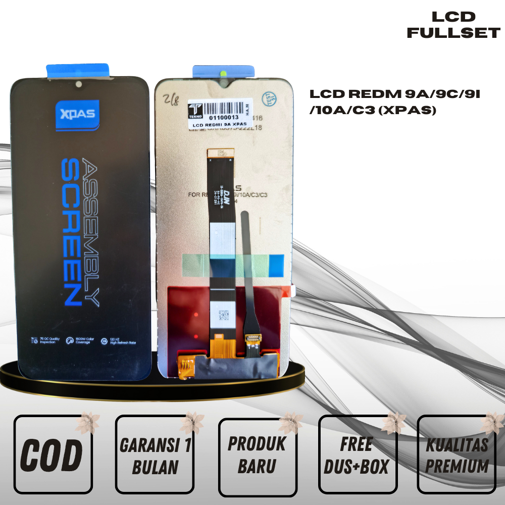 Jual LCD REDMI 9A/9C/9I/10A/C3 (XPAS) ORIGINAL 100% FULLSET+TOUCHSCREEN ...