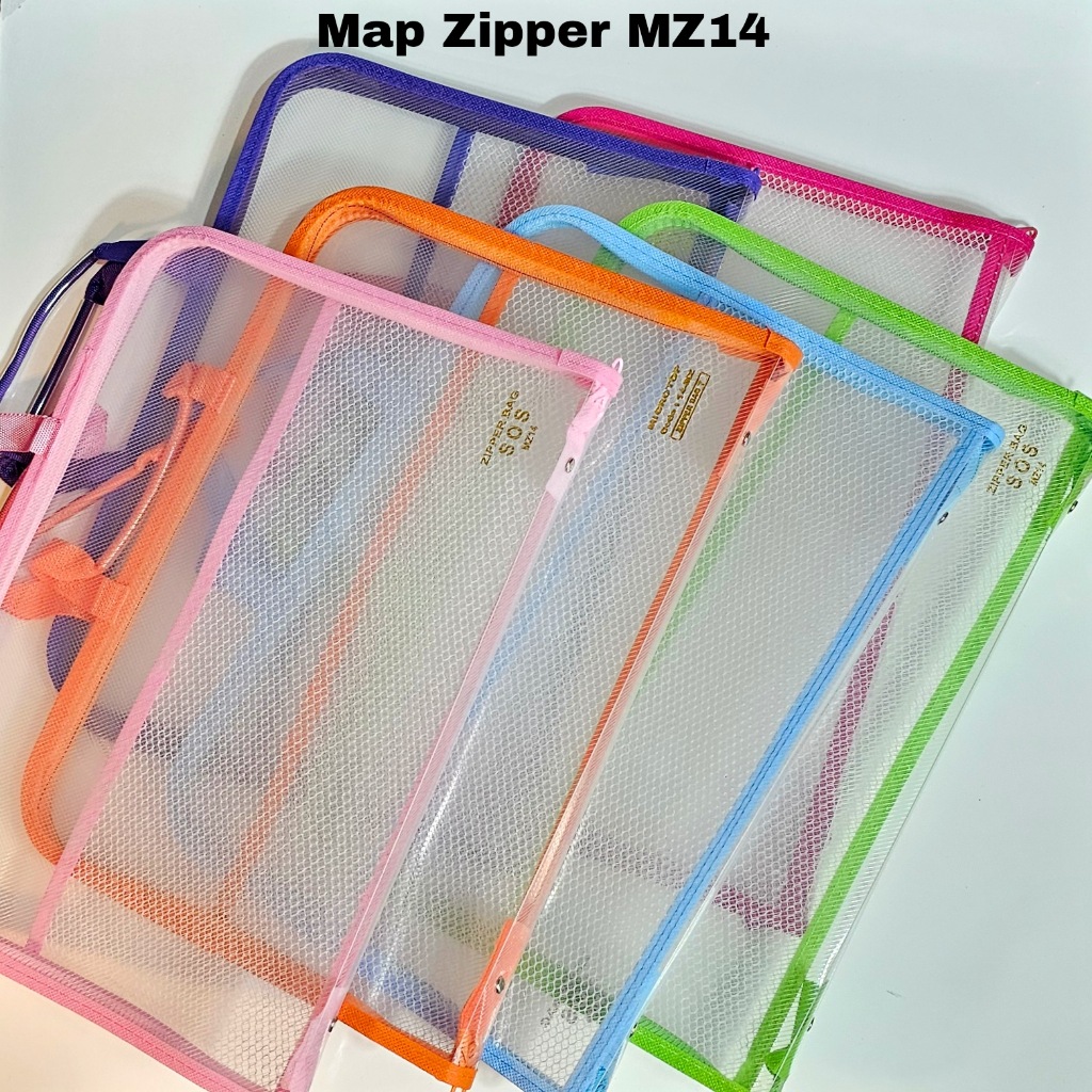 Jual SOS Map Zipper MICROTOP MZ14 Tenteng(minimal 6)/Map Resleting/Map ...
