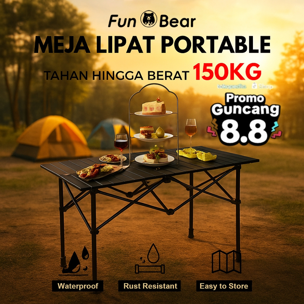 Jual FUNBEAR Meja Outdoor Ringkas – Teman Setia Keluarga Saat Camping ...