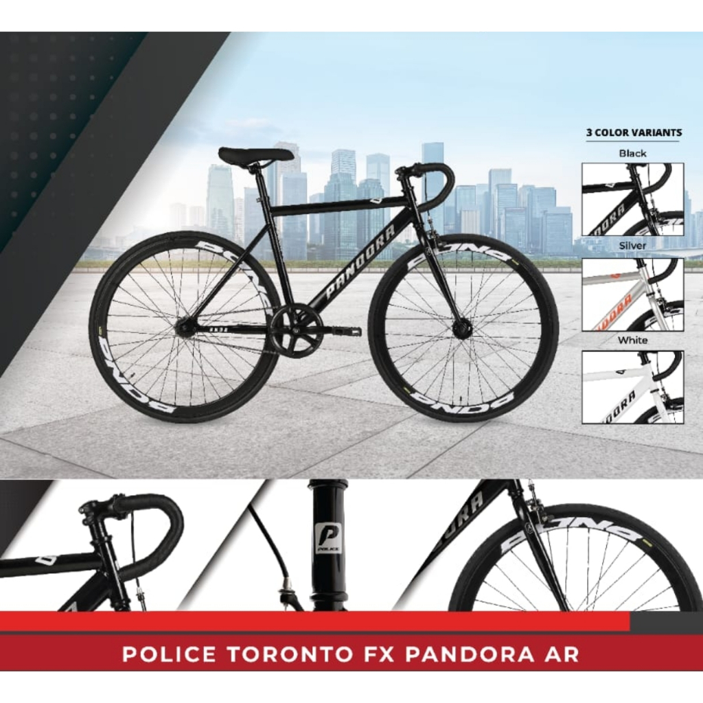 Jual POLICE TORONTO FIXIE PANDORA 1SP 700C DROPBAR NEW MODEL | Shopee ...