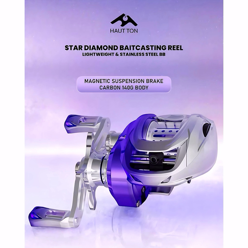 Jual REEL BC BAITCASTING TEBEN STAR GEM PREMIUM REEL ( HANDLE KIRI ...