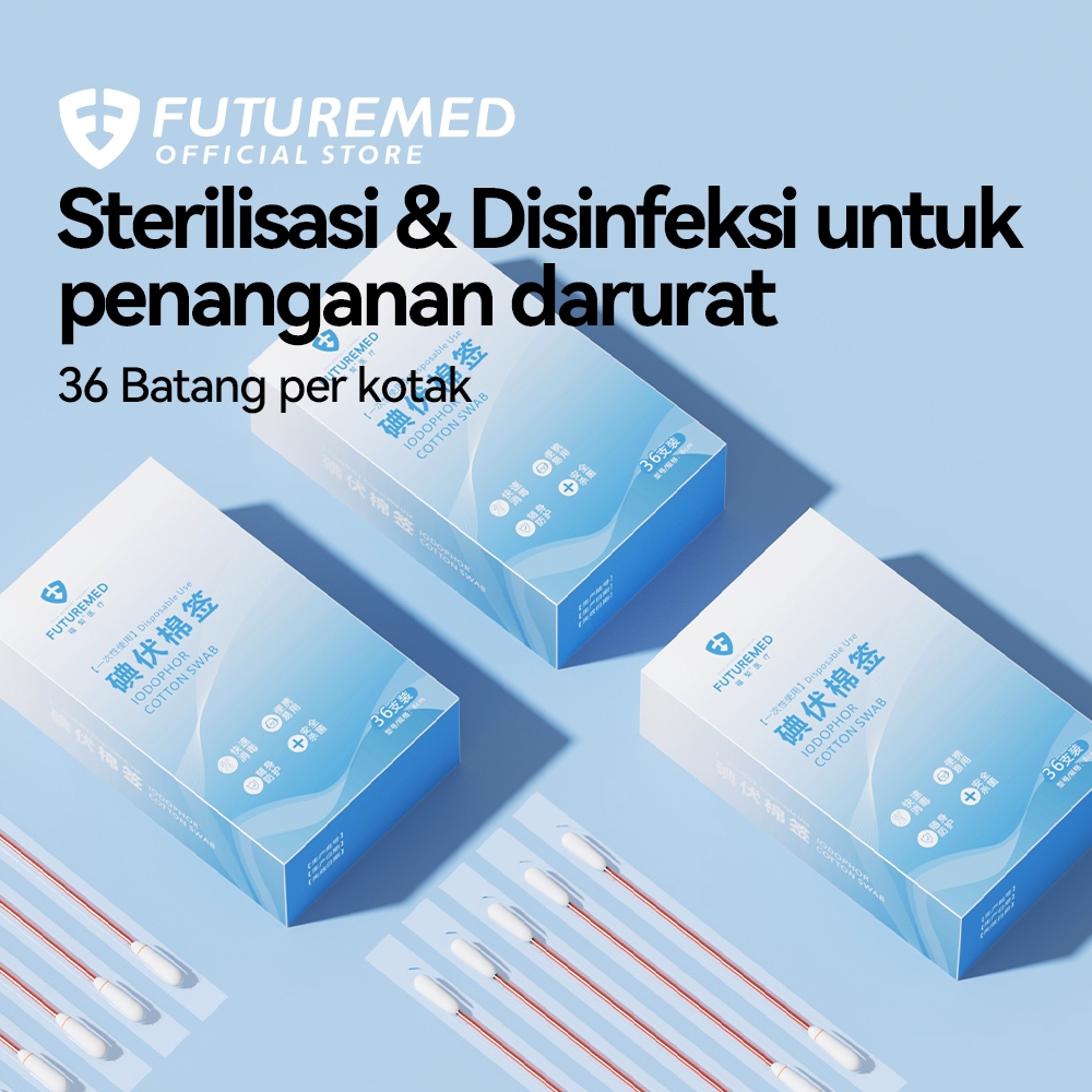Jual Futuremed alcohol swab/ 36pcs Kapas Medis Cotton Bud First Aids Cairan Antiseptik Alkohol ...