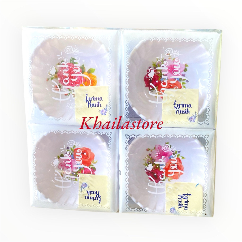 Jual 50PCS Souvenir pernikahan Mangkok bulat Ceper gerigi Free kartu ...